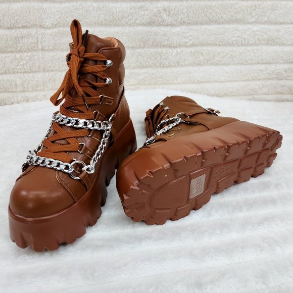 Cape Robbin | Shoes | 2 Inch Platform Emo Boots By Cape Robbin Brown ...